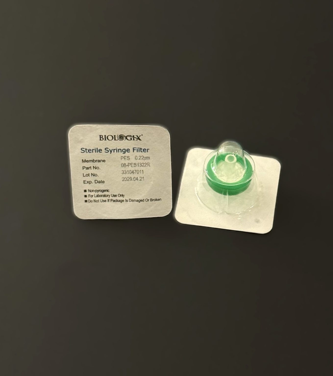 PES Syringe Filter – 0.22 um, 13mm, Luer-Lok/Luer Slip, Sterile ...